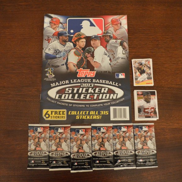 Topps | Toys | Topps 23 Sticker Collection Book 6 Sticker Pks | Poshmark